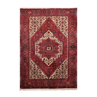 Hand Knotted Bidjar Red Persian Wool Traditional Oriental Area Rug - 3' 5'' x 5' - Bed Bath ...