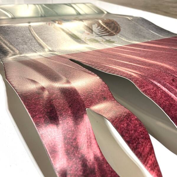 Helena Martin 'Gloria Mexicana' 46in x 24in Contemporary Style Metal ...