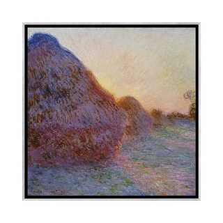 iCanvas "Haystacks (Meules), 1891" by Claude Monet Framed - Bed Bath ...