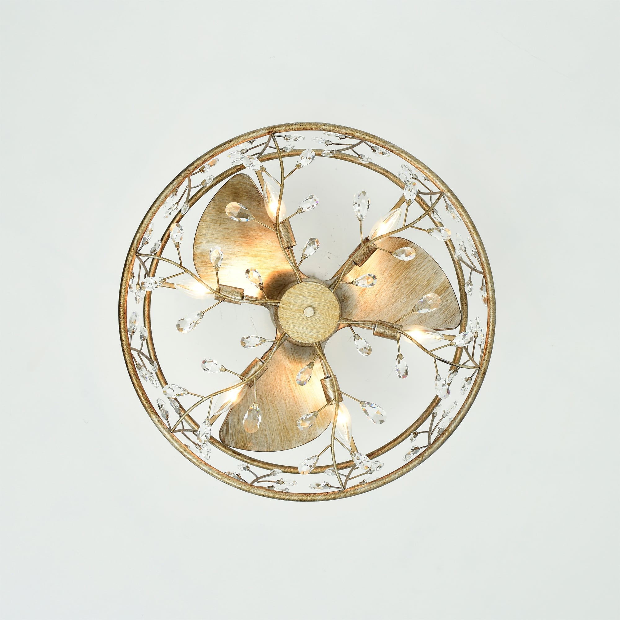 Onyx Antique Gold Finish Modern-Contemporary Crystal Ceiling Fandelier - Bed Bath & Beyond ...