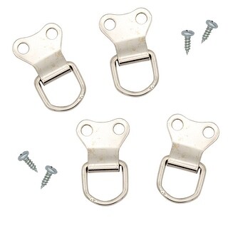 Strong D Ring Hanger with 2 Hole Base - Pack of 10 With Screws for ...