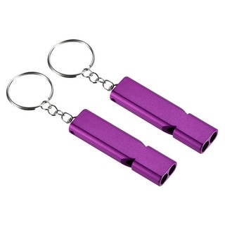 2Pcs Emergency Survival Whistle, Double Tubes Whistles Super Loud ...