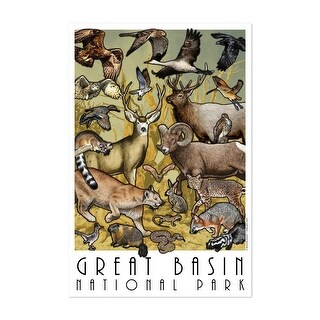 Great Basin National Park Illustrations Animals Art Print/Poster - Bed ...