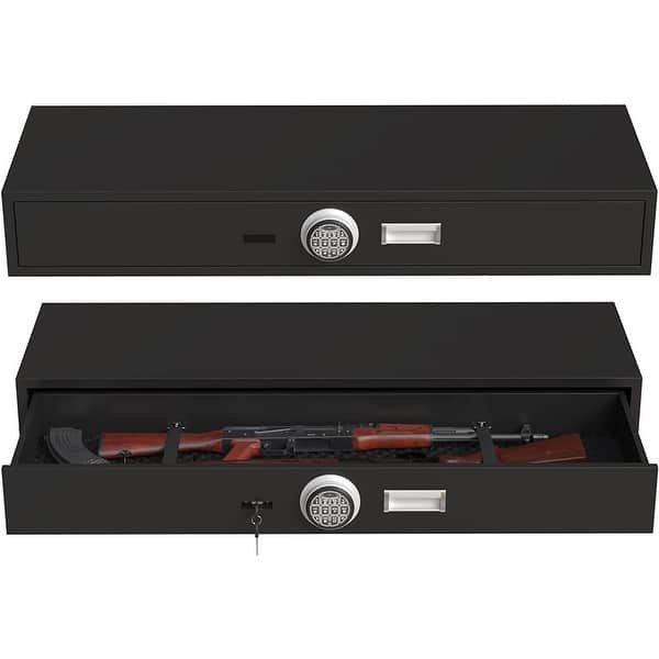 Under Bed Gun Safe Rifle Storage Safe Long Storage Case Car Trunk - Bed ...