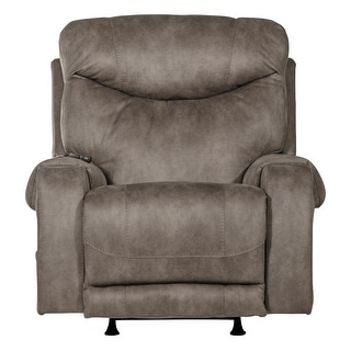 Recharger Power Rocker Recliner with Power Adjustable Headrest & Lumbar ...