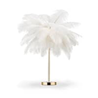 Feather Crystal Table Lamp Hand-woven Feather Table Lamp - On Sale ...