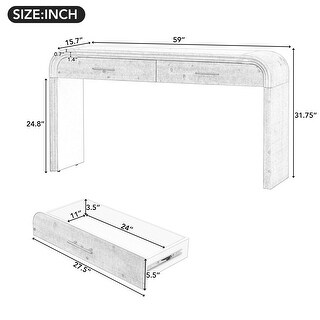 Unique Retro Silhouette Console Table with Open Styl - Bed Bath ...