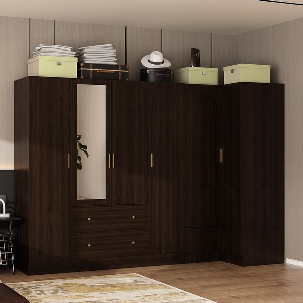 Wardrobe with mirror and dressing table store