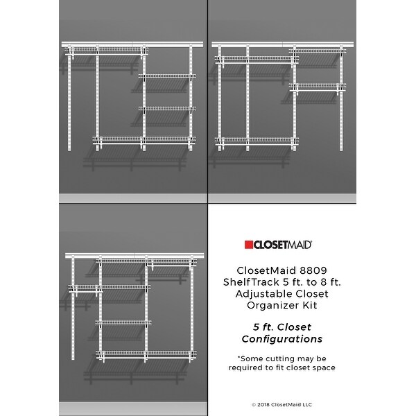 Closetmaid shelf track store