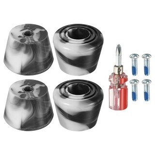 Roller Skate Toe Stops with Screwdriver Brake Stoppers, Mixed Black ...