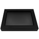 Black 4x4 Wood Shadow Box with Black Acid-Free Backing - With 11/16 ...