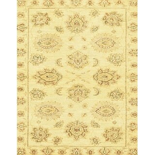 Ahgly Company Machine Washable Abstract Mustard Yellow Area Rugs - Bed ...
