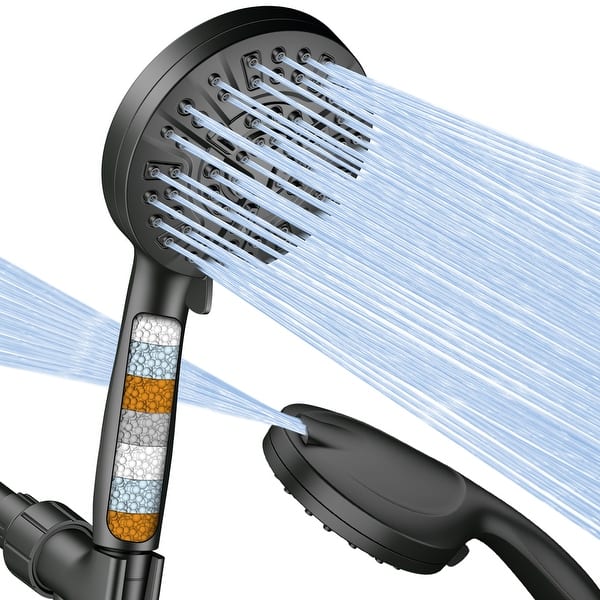 Ray Star Shower Head High Pressure 10-Mode Shower Nozzle - 5"×11" - Bed ...