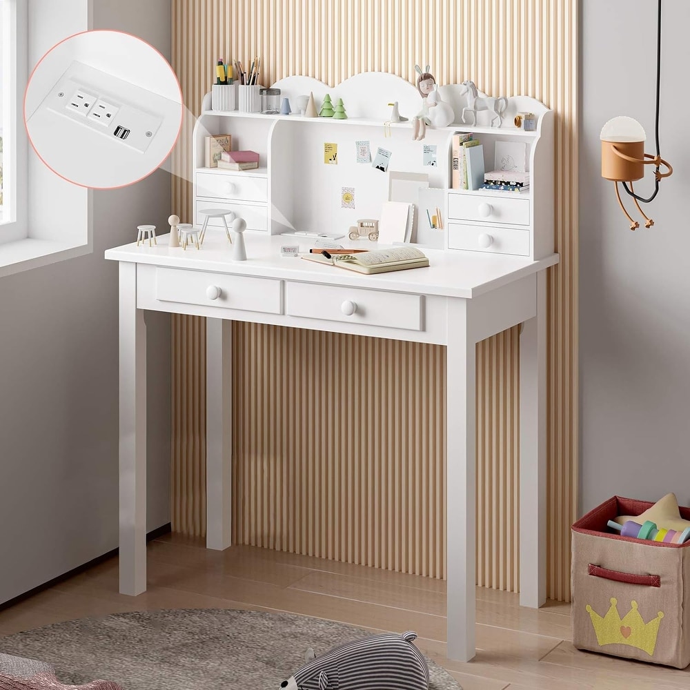 White desk for student store