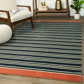 Jones Striped Area Rug - Bed Bath & Beyond - 31497446