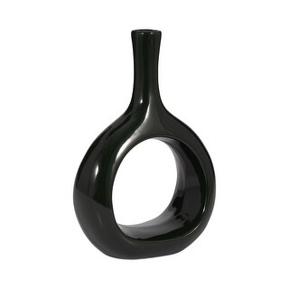 Sagebrook Home Ceramic Curved Open Cut-Out Vase - Inspire Your Space ...