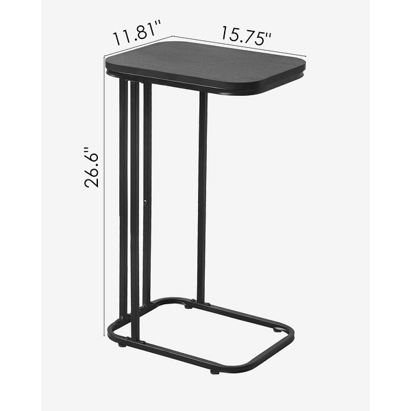 C Shaped End Table 26.6 inches High Small Side Table for Couch Sofa Bed Tall Tv Tray Table for Living Room Bedroom Bed Bath Beyond 40362849