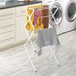 Whitmor Compact Epoxy Coated Metal Drying Rack - White - On Sale - Bed ...