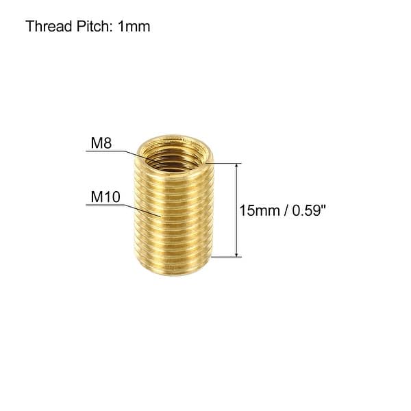 Reducer Thread Reducing Nuts Insert, 15mm Threaded Hollow Tube Adapter ...