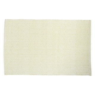 Diamond Jacquard Placemat Set of 6 - Light Green - Set of 6 - Bed Bath ...