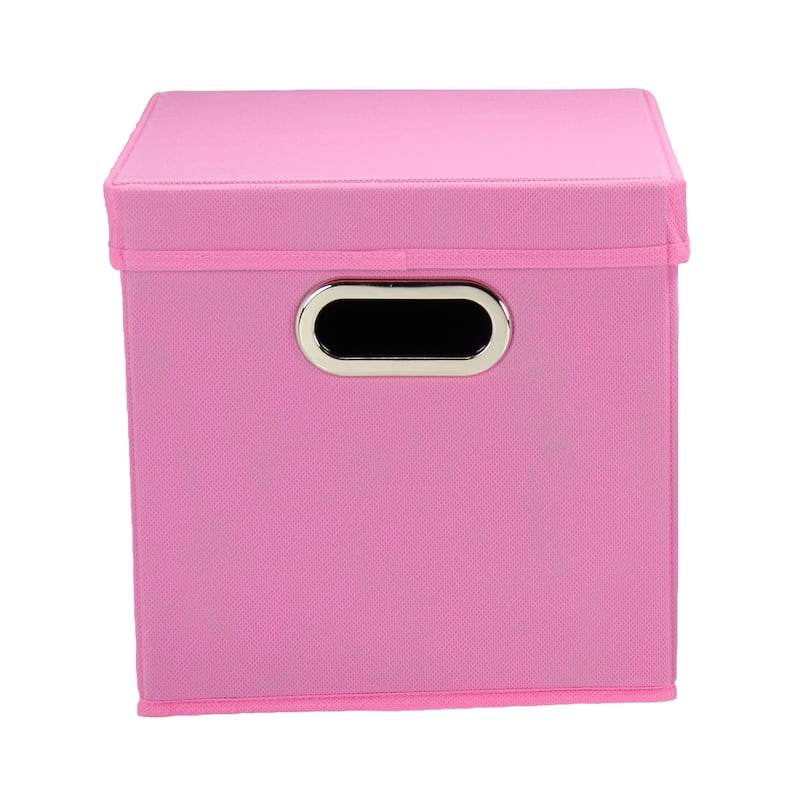 Household Essentials Pink Storage Cubes (Pack of 2) - Overstock - 14079502