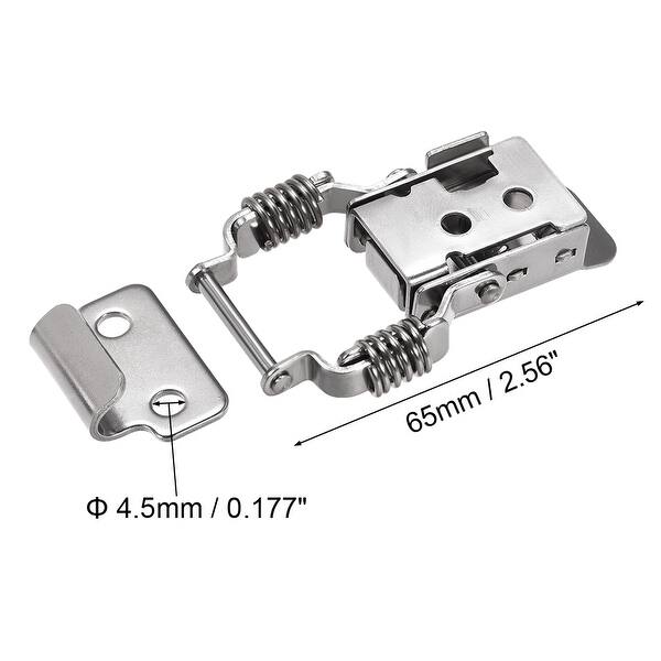 2.56-inch SUS304 Stainless Steel Draw Toggle Latch Self-locking Buckles ...