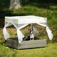 Rattan Cute Small Dog Bed Pet House, Pet Enclosures, Pet Outdoor Summer ...