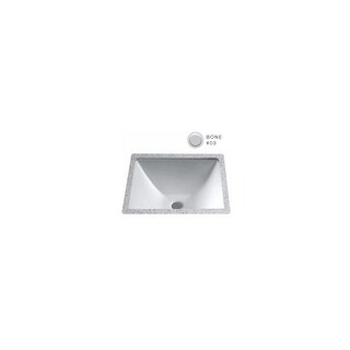 TOTO Legato 17" Undermount Bathroom Sink with Overflow and CeFiONtect ...