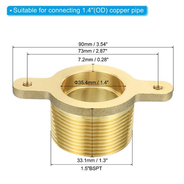 Brass Compression Tube Fitting, Drop Ear Thread Fitting Pipe Fitting ...