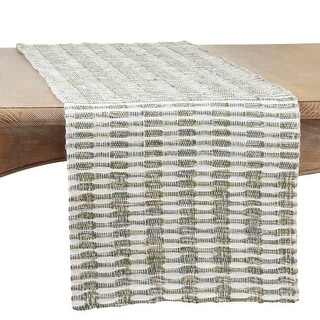 Table Runner With Woven Line Design - Bed Bath & Beyond - 35527643
