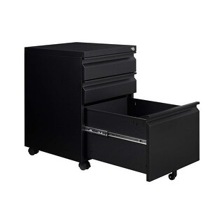 3 Drawer File Cabinet, Metal Mobile Filing Cabinet Under Desk Storage ...