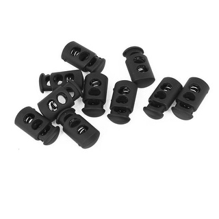 10Pcs 6mm Diameter Single Hole Spring Loaded Plastic Cord Locks Clamp ...