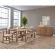 Aiden Fixed Top Wood Dining Table in Weathered Natural - N/A - Bed Bath ...