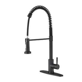 Modern Pull Down Spring Faucet with Stream and Spray Modes, 360 ...