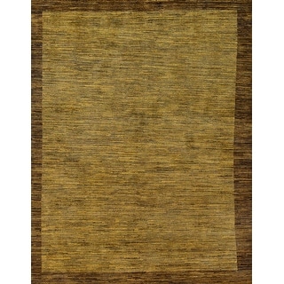 Ahgly Company Machine Washable Abstract Dark Golden Rod Brown Area Rugs ...