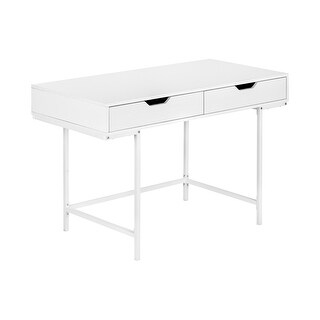 Stylish Desk with Storage Drawers & Recessed Legs - Bed Bath & Beyond ...