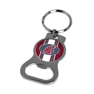 NCAA Washington State Silver-Tone Bottle Opener Key Ring By Rico ...