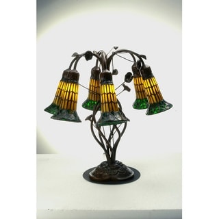 Meyda Tiffany Lily Tiffany Six Light Table Lamp - Bed Bath & Beyond ...
