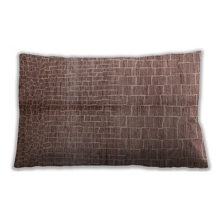 Ahgly Company Mid-Century Modern Indoor-Outdoor Chestnut Brown Lumbar ...