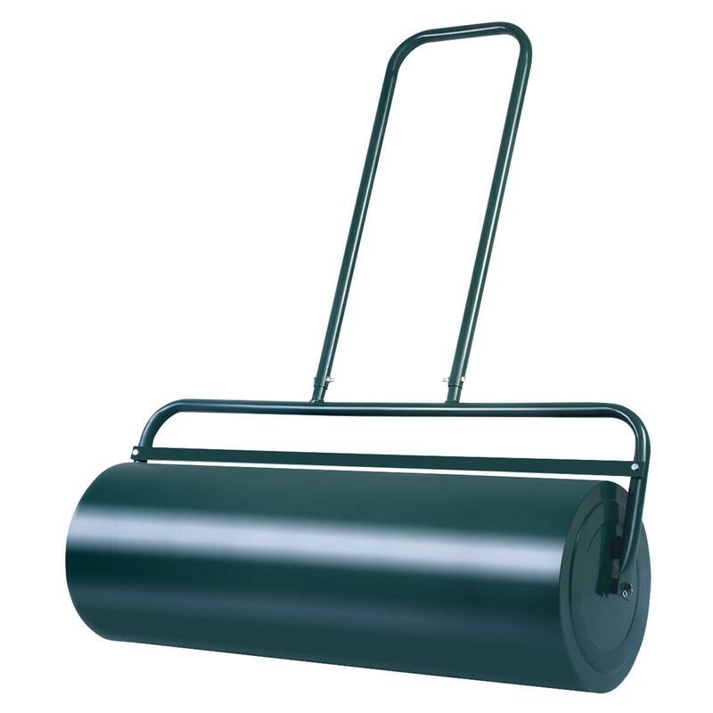 Gymax 17-Gallon Lawn Roller Heavy-Duty Steel Push/Pull Sod Roller 36 ...