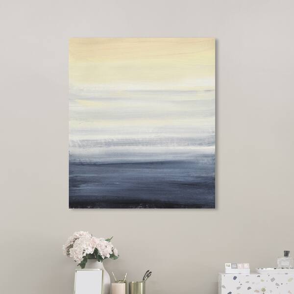 Oliver Gal 'Sea Fog Vertical' Abstract Wall Art Canvas Print - Blue ...