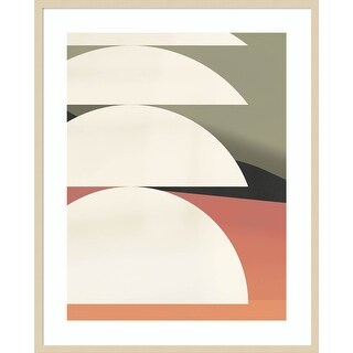 Wide Geometric by Little Dean Wood Framed Wall Art Print - Svelte ...