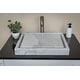 Eden Bath Rectangular Infinity Pool Sink - White Carrara Marble - Bed ...