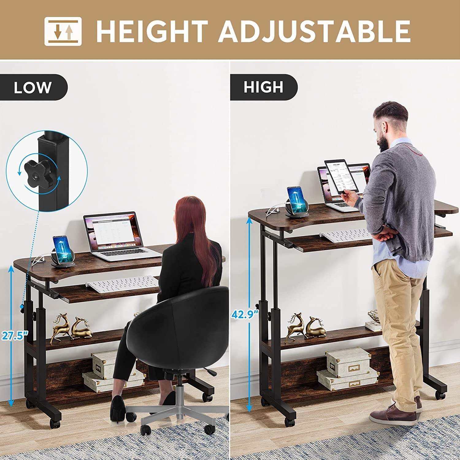 Low height computer table store