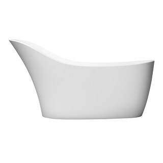 Solid Surface Bathtub Matte White Color - Bed Bath & Beyond - 40652906