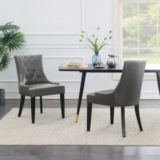 Bounded leather Dinng Chair(2 pcs set) - Bed Bath & Beyond - 38330657