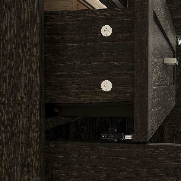 dark oak wall unit