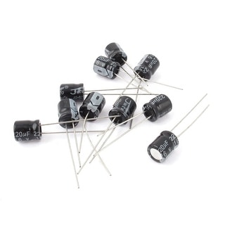 10 Pcs 16V 220uF 105C Radial Lead Electrolytic Capacitor 6mm x 8mm ...