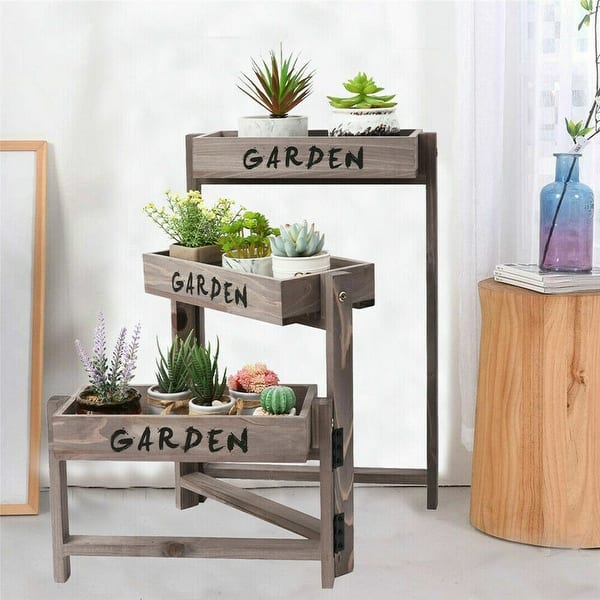 DIY 3-Tier Ladder Succulent Plant Stand - Bed Bath & Beyond - 39210030