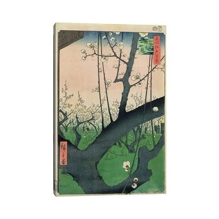 iCanvas "Kameido Umeyashiki (Plum Estate, Kameido)" by Utagawa ...